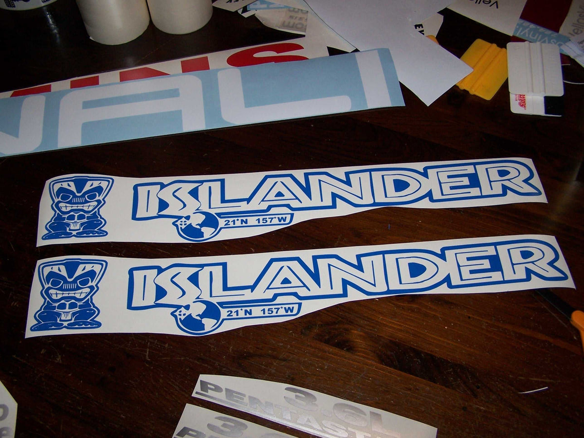 JEEP WRANGLER ISLANDER OFF ROAD HOOD DECAL SET – Vellosvinyl