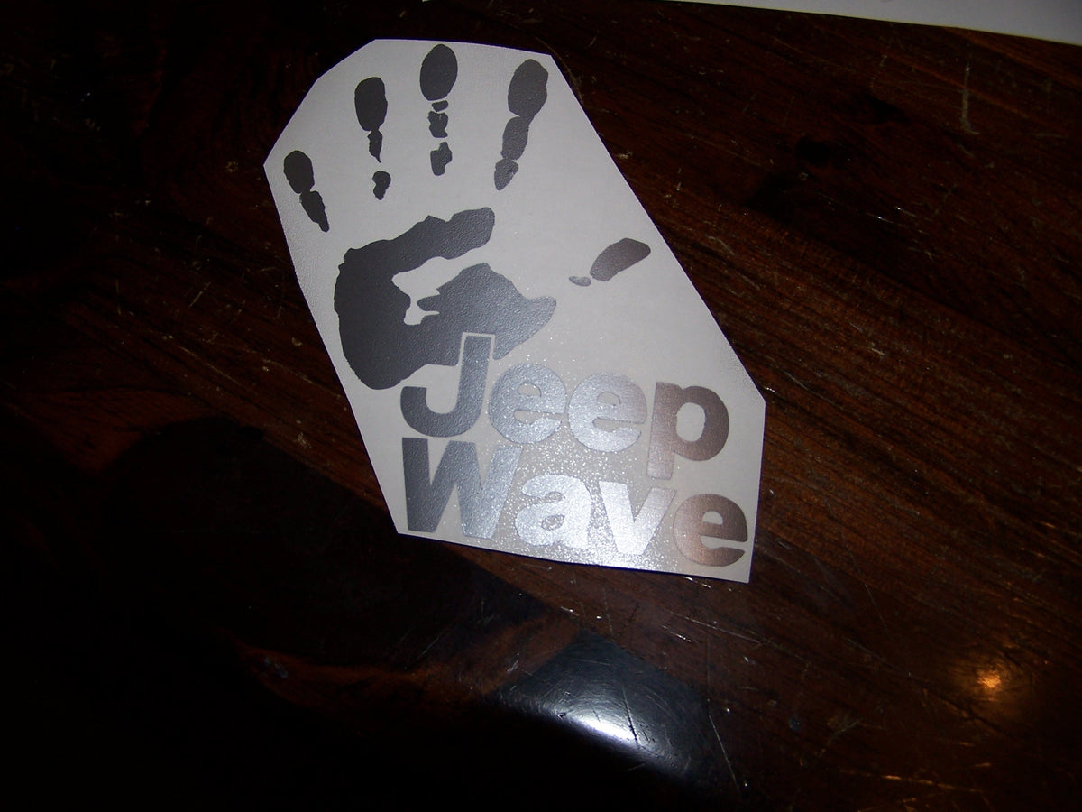 JEEP WAVE TEXT DECAL VINYL DECAL STICKER CHOOSE COLOR & SIZE – Vellosvinyl