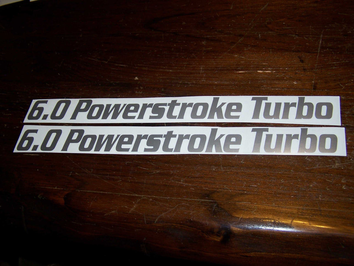 6.0 POWERSTROKE TURBO HOOD FENDER DECAL STICKER – Vellosvinyl