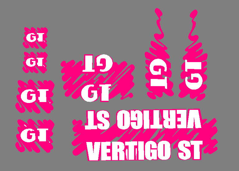 GT VERTIGO ST DECAL SET 1988 VINTAGE BMX – Vellosvinyl