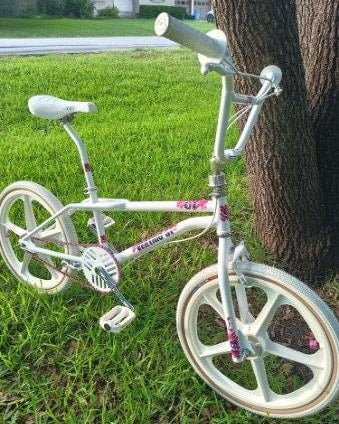 GT VERTIGO ST DECAL SET 1988 VINTAGE BMX HOT PINK/ DARK BLUE/WHITE ...