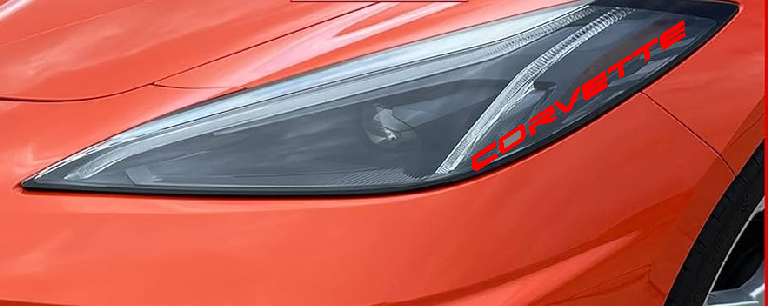 CORVETTE C8 SIDE HEADLIGHT DECAL CHOOSE COLOR SET OF 2 – Vellosvinyl
