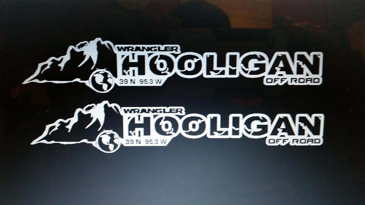 JEEP WRANGLER HOOLIGAN MOUNTAIN OFF ROAD HOOD DECAL SET – Vellosvinyl