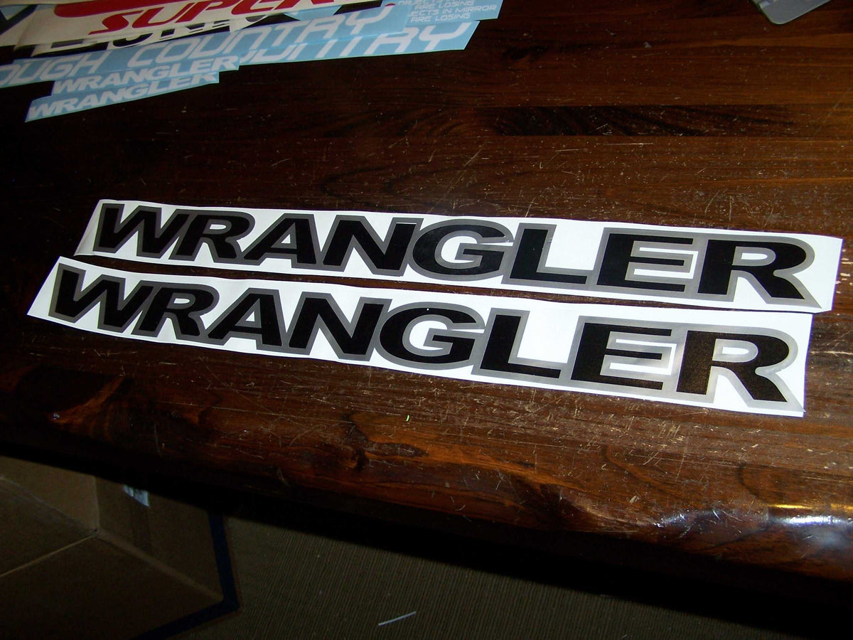 JEEP WRANGLER HOOD VINYL DECAL SET CHOOSE 2 COLORS – Vellosvinyl