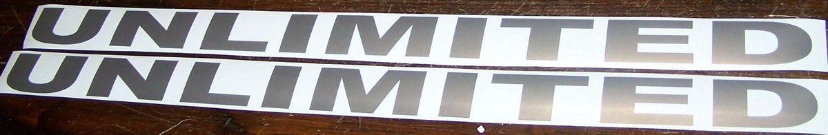 Jeep UNLIMITED HOOD decals - Premium Vinyl Decals for Wrangler JK TJ ...