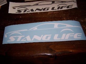 2010-2014 STANG LIFE WINDOW BANNER STICKER DECAL CHOOSE COLOR – Vellosvinyl