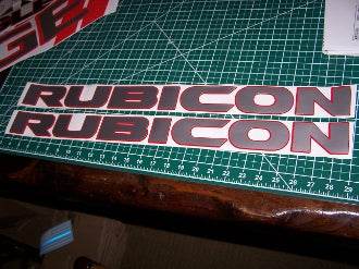 JEEP WRANGLER RUBICON JL JLU HOOD DECAL SET 2018 - 2025 – Vellosvinyl