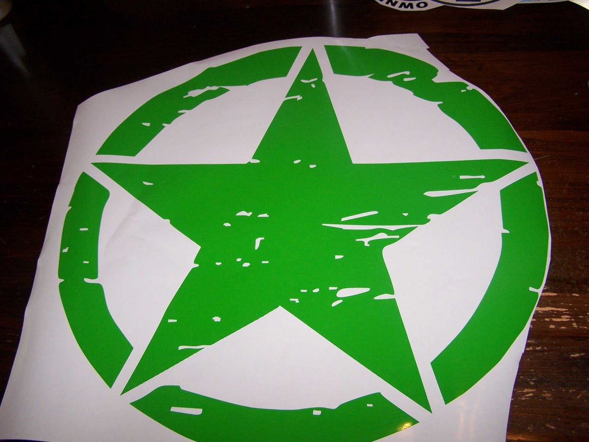 JEEP FREEDOM EDITION OSCAR MIKE STAR HOOD DECAL STICKER - 20" Vinyl ...