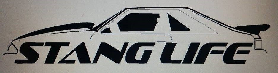 STANG LIFE WINDOW BANNER STICKER DECAL FOX BODY COWL HOOD & WING ...