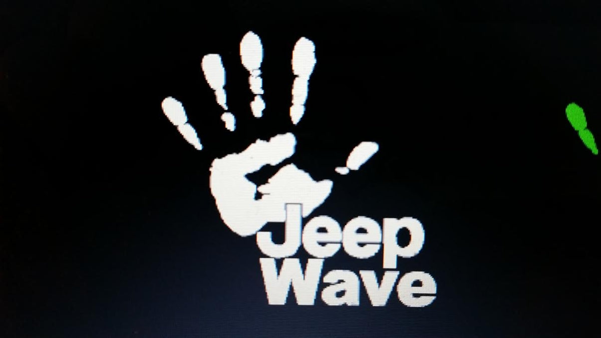 JEEP WAVE TEXT DECAL VINYL DECAL STICKER CHOOSE COLOR & SIZE – Vellosvinyl