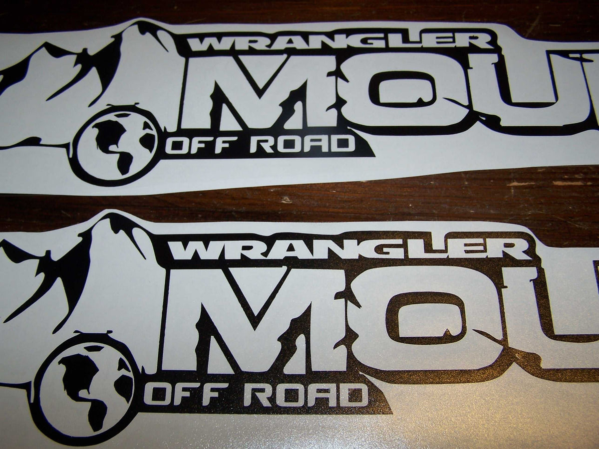 JEEP WRANGLER MOUNTAIN OFF ROAD HOOD DECAL SET – Vellosvinyl