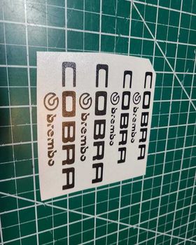 MUSTANG COBRA BRAKE CALIPER DECAL SET COBRA BREMBO TERMINATOR – Vellosvinyl