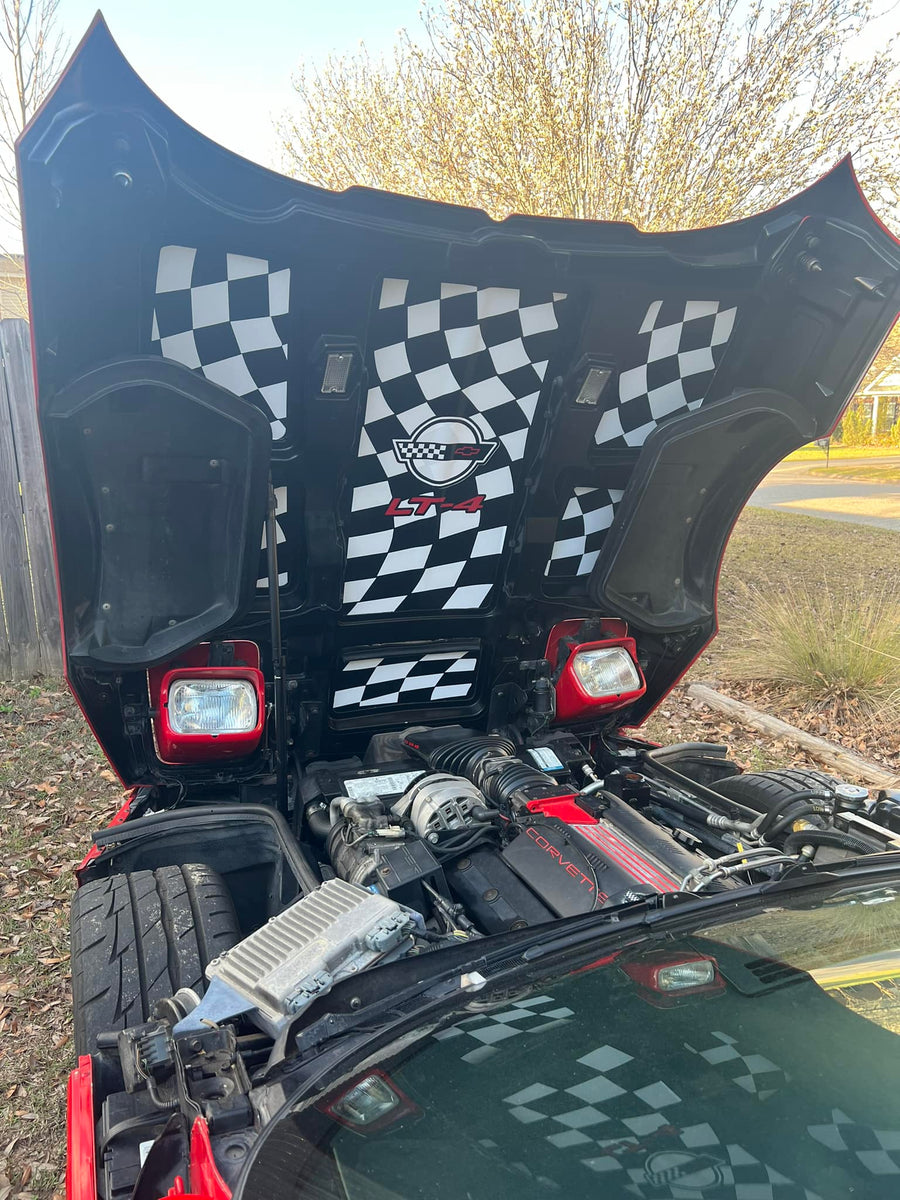 CORVETTE C4 UNDER HOOD DECAL 6 piece set – Vellosvinyl