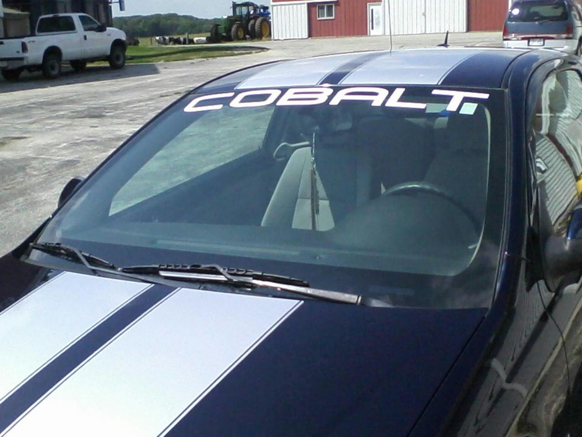 COBALT WINDSHIELD WINDOW DECAL BANNER VINYL STICKER – Vellosvinyl