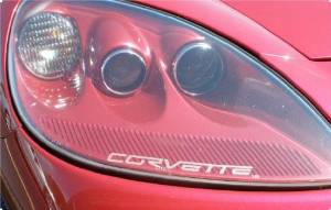CORVETTE C6 HEADLIGHT DECAL CHOOSE COLOR SET OF 2 – Vellosvinyl