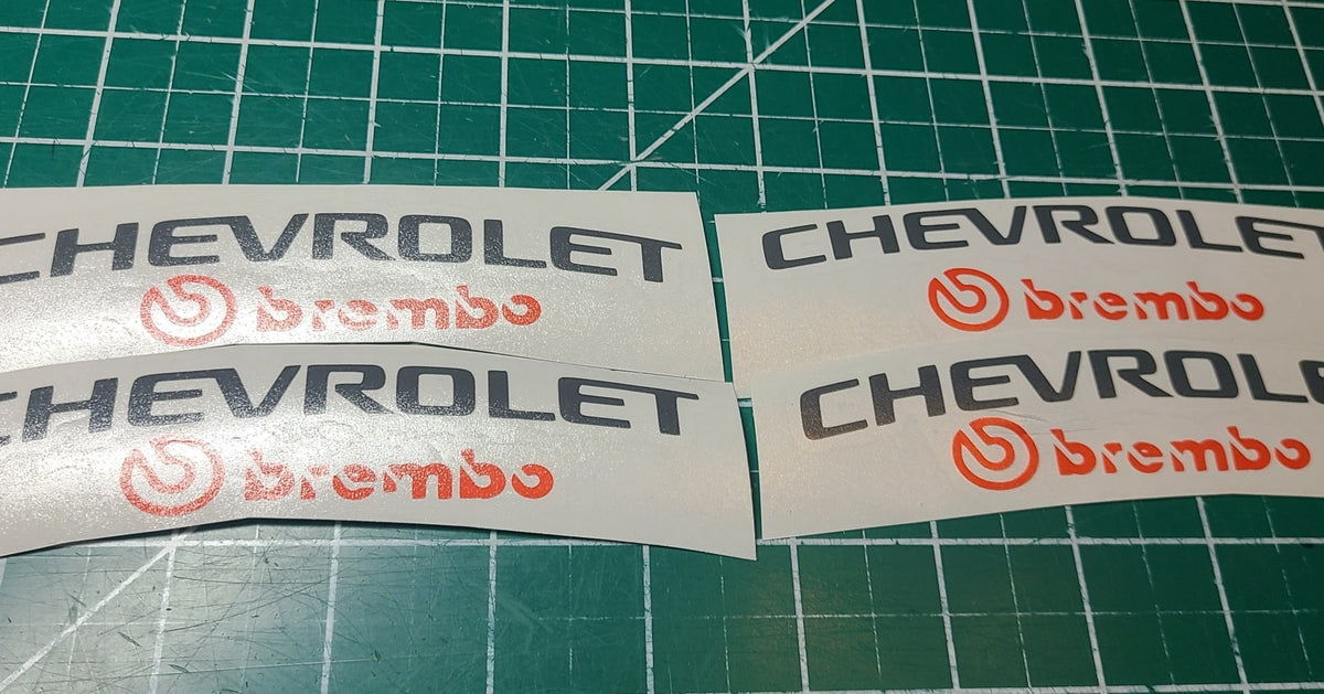 CAMARO ZL1 ZL-1 SS BREMBO BRAKE CALIPER VINYL DECAL SET – Vellosvinyl