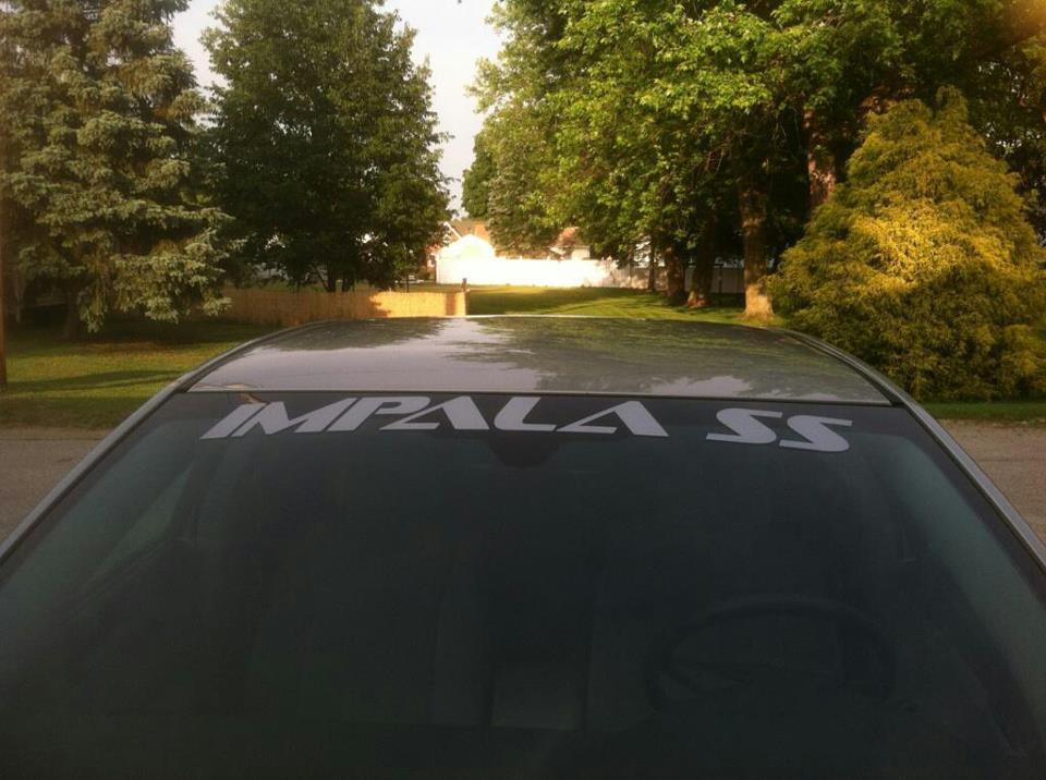 IMPALA SS WINDSHIELD DECAL BANNER WINDOW VINYL STICKER – Vellosvinyl