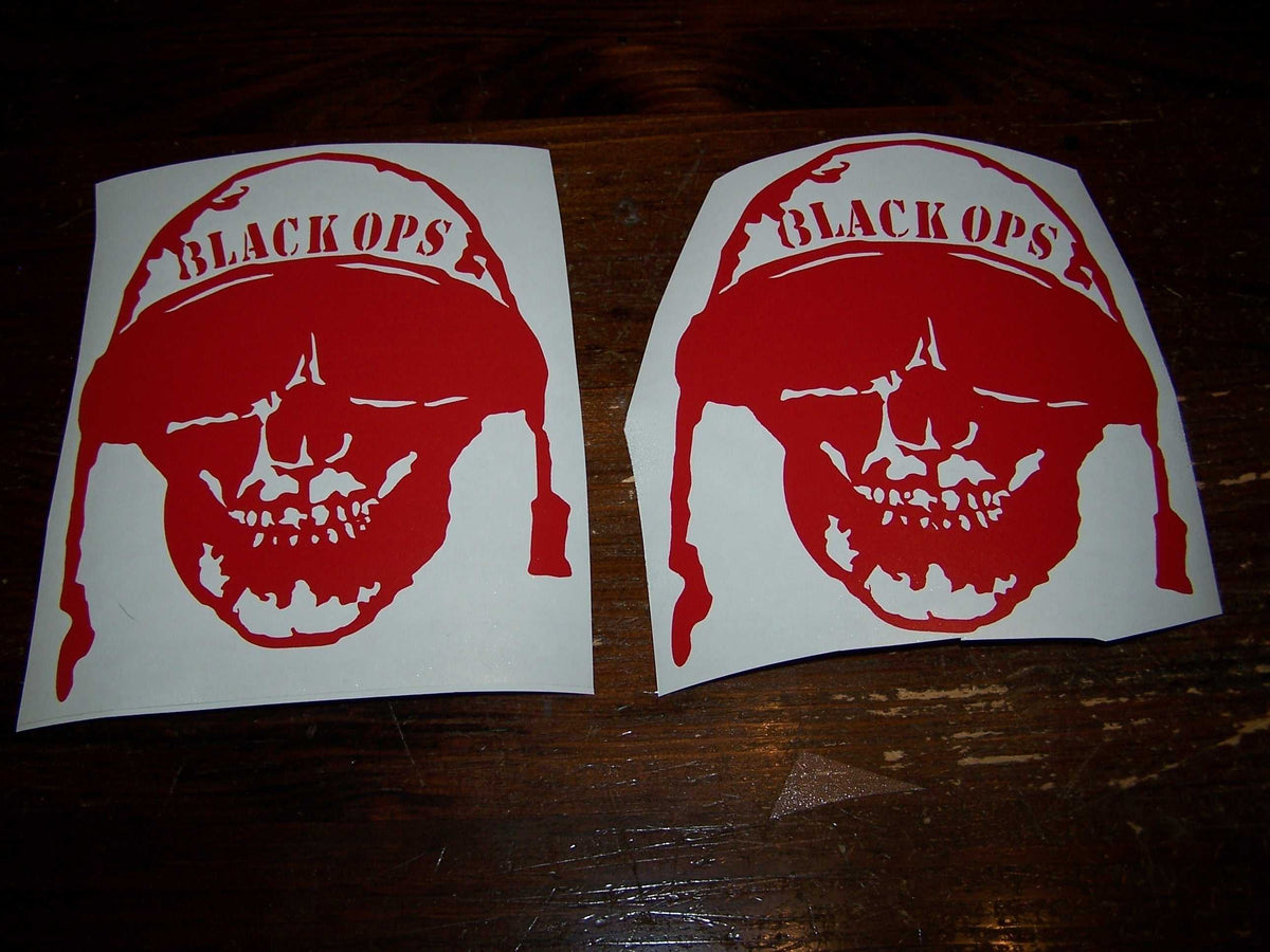 BLACK OPS SKULL DECAL SET OF 2 CALL OF DUTY – Vellosvinyl