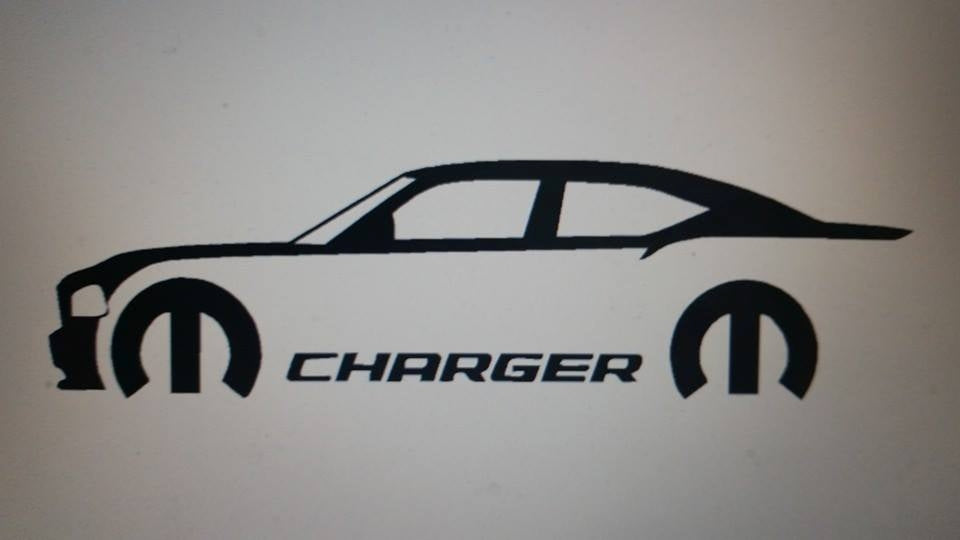 CHARGER WITH MOPAR LOGO & TEXT VINYL STICKER DECAL 2006-2010 – Vellosvinyl