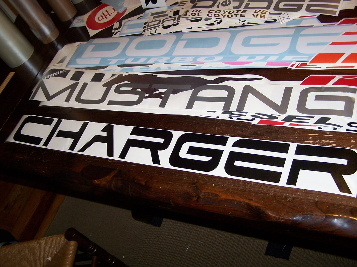 DODGE CHARGER WINDSHIELD WINDOW VINYL DECAL STICKER BANNER – Vellosvinyl