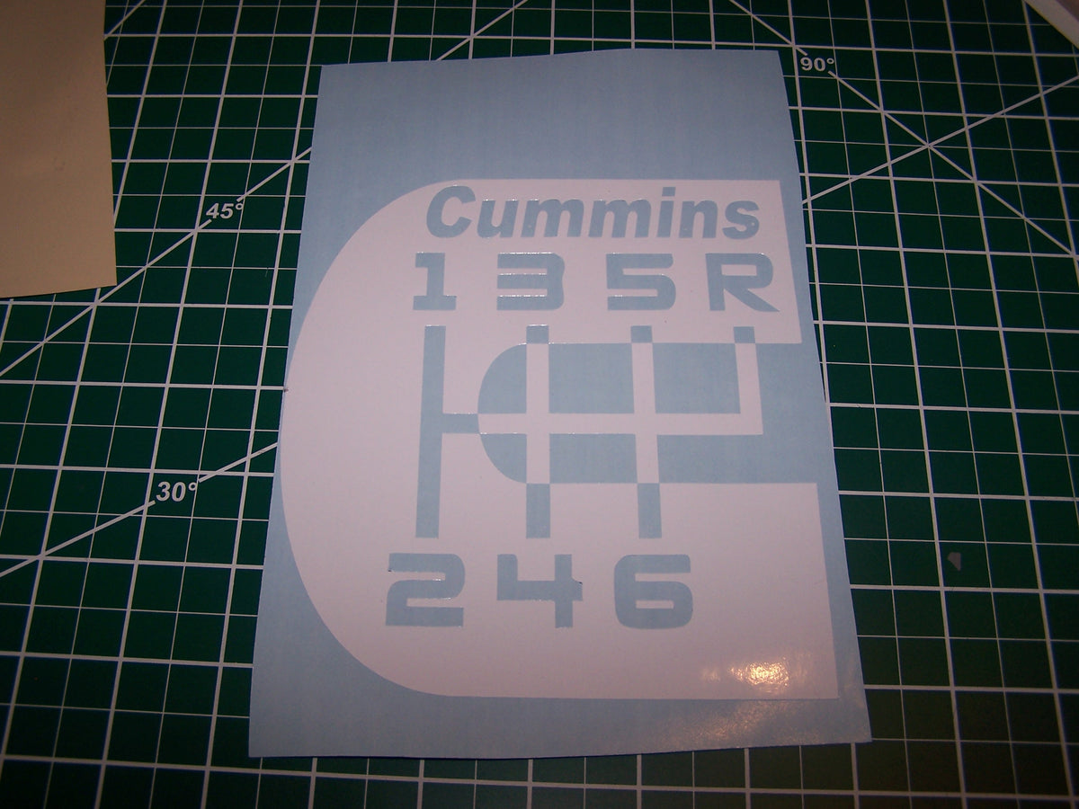 CUMMINS LOGO 6 SPEED WITH TEXT VINYL STICKER DECAL – Vellosvinyl