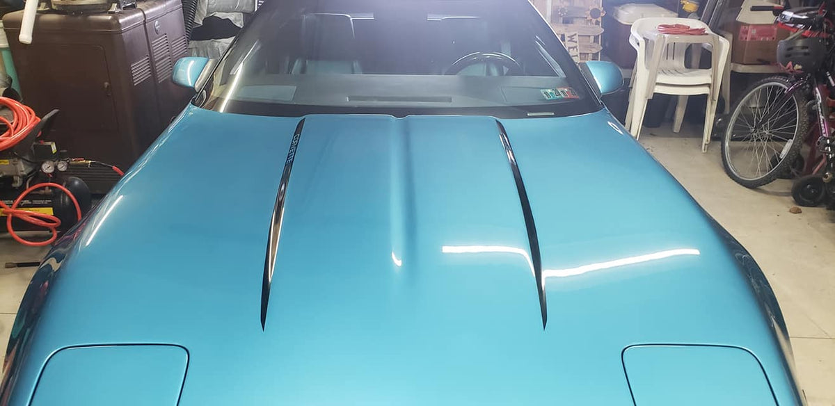 CORVETTE C4 HOOD STRIPE STRIPES DECAL SET OF 2 CUSTOMIZABLE – Vellosvinyl