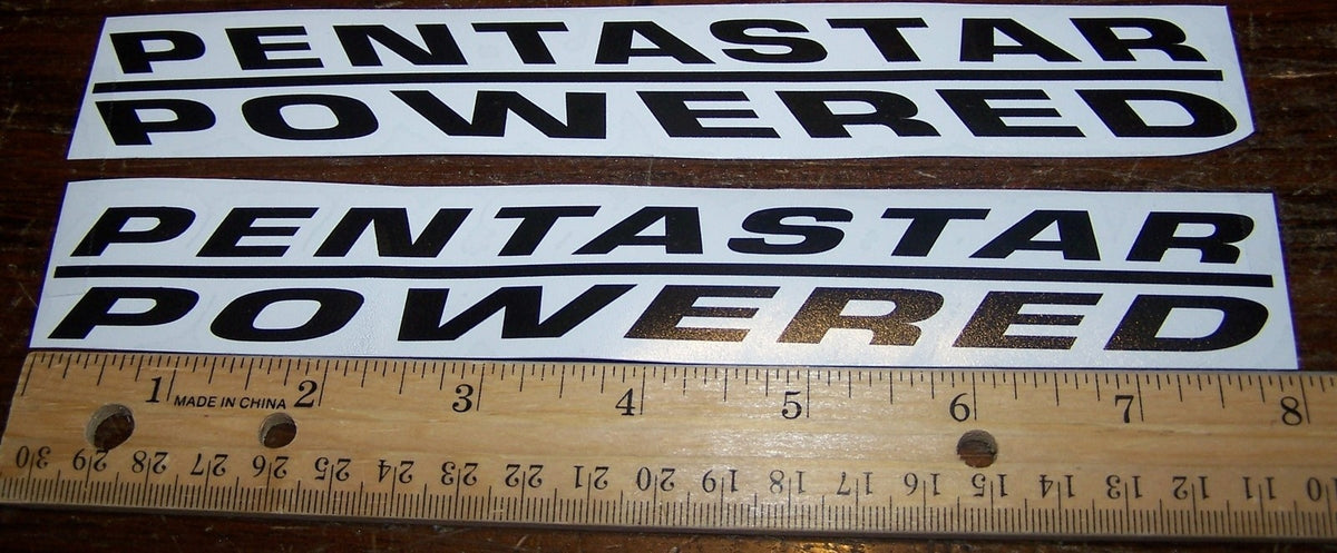 PENTASTAR POWERED DECALS – Vellosvinyl