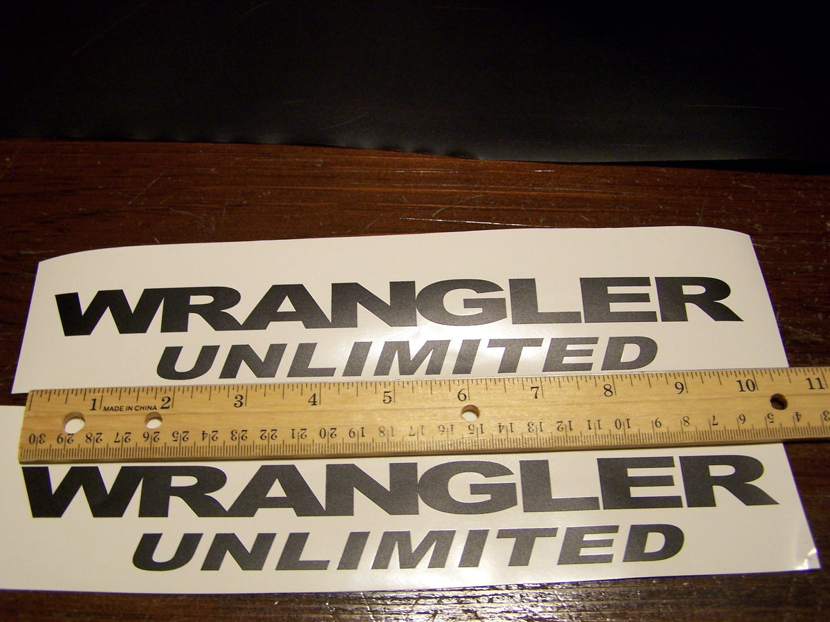 JEEP WRANGLER UNLIMITED FENDER DECALS VINYL STICKER SET OF 2 – Vellosvinyl