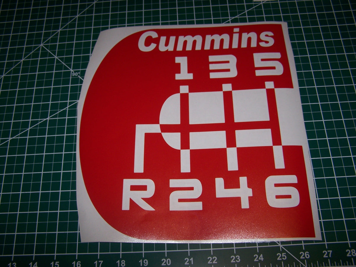 CUMMINS LOGO 6 SPEED WITH TEXT VINYL STICKER DECAL CHOOSE COLOR ...