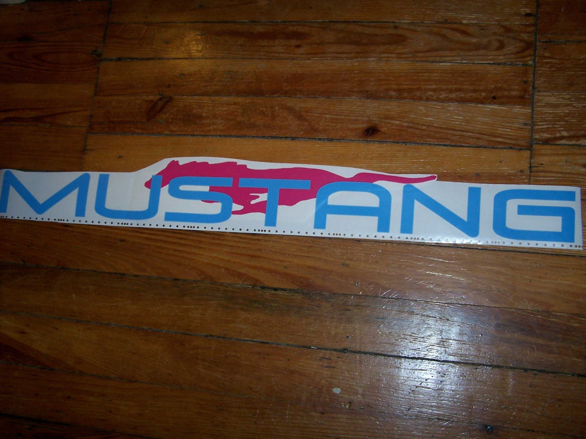 MUSTANG WINDSHIELD DECAL - Custom Banner Choose 2 Colors & Sizes ...
