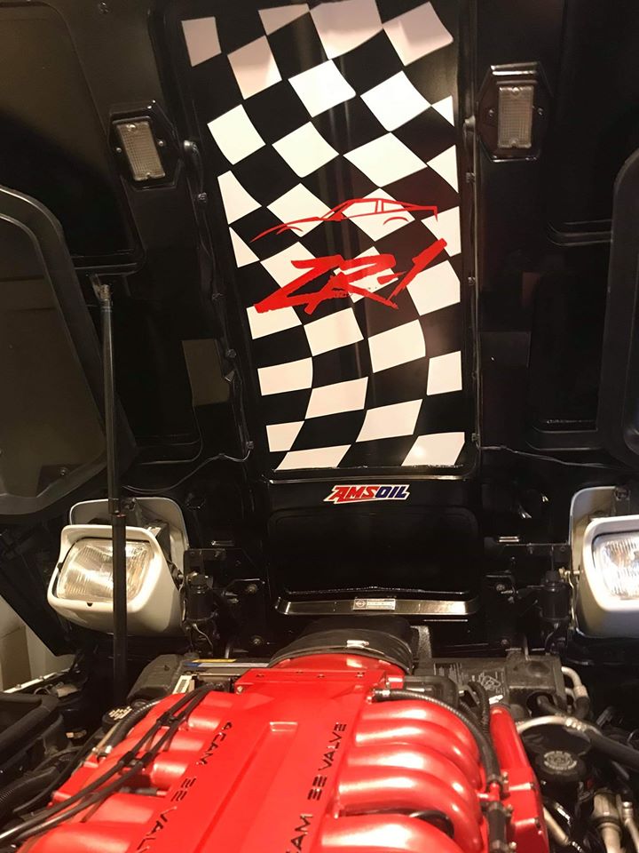 CORVETTE C4 UNDER HOOD DECAL – Vellosvinyl