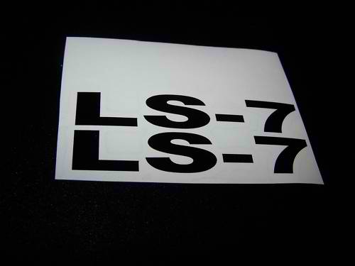 LS-7 DECAL HOOD FENDER VALVE COVER VINYL STICKER – Vellosvinyl