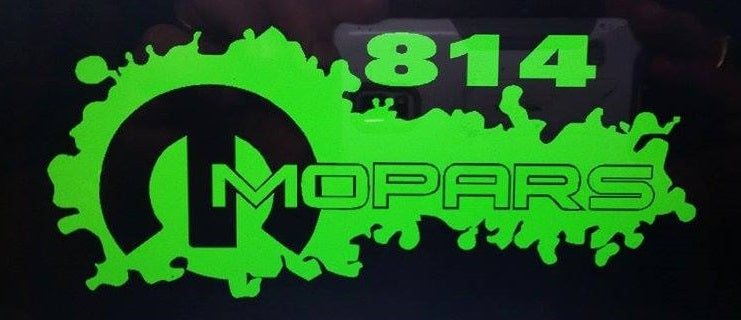 814 MOPARS WINDOW DECAL CHOOSE COLOR AND SIZE – Vellosvinyl