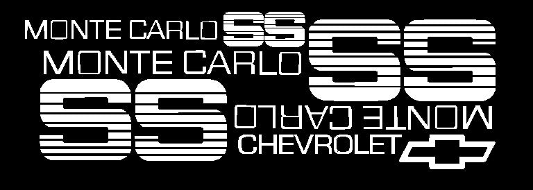 1983 1984 MONTE CARLO SS DECAL KIT COMPLETE – Vellosvinyl