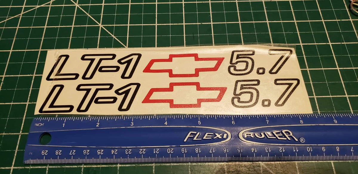 CORVETTE C4 LT-1 5.7 DECALS SET OF 2 – Vellosvinyl