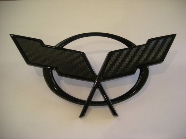CORVETTE C5 CARBON FIBER EMBLEM OVERLAY DECAL SET OF 2 1997-2004 ...
